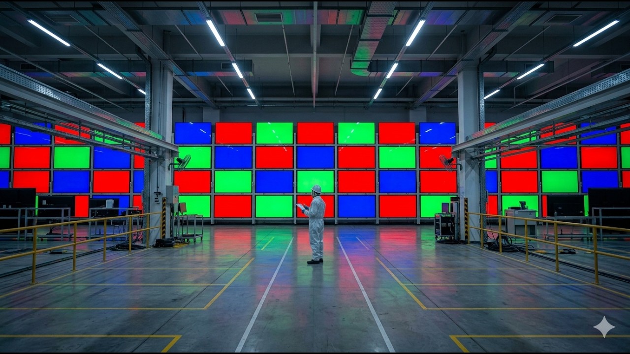 Inside the Display Arms Race — How Next-Gen OLED & MicroLED Screens Are Produced (Full Process)
