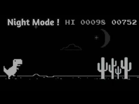 Chrome Dinosaur playing Gameplay Night Mode || Gaming StORe