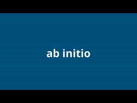 what is the meaning of ab initio