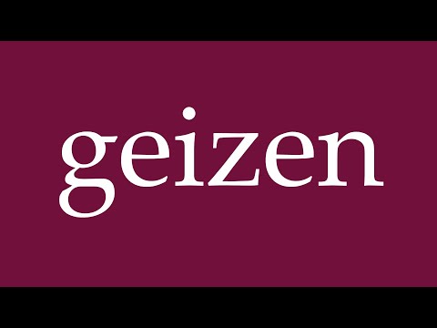 How to Pronounce ''geizen'' (be sparing) Correctly in German