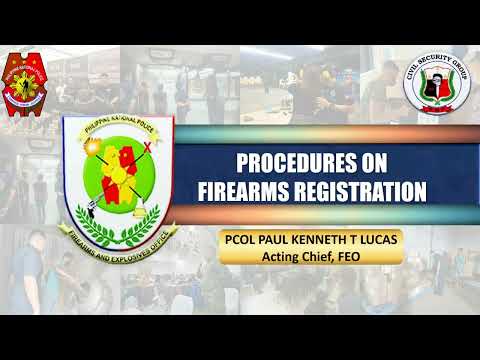 FEO INFOGUIDE Firearms Registration Procedures