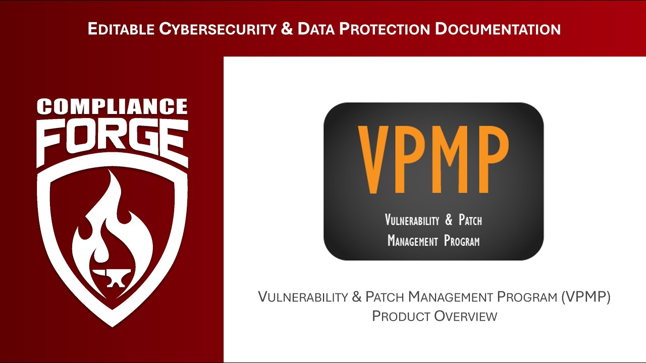 Editable Vulnerability & Patch Management Program (VPMP) Template