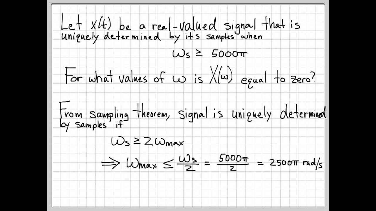 Nyquist Sampling Problem 01