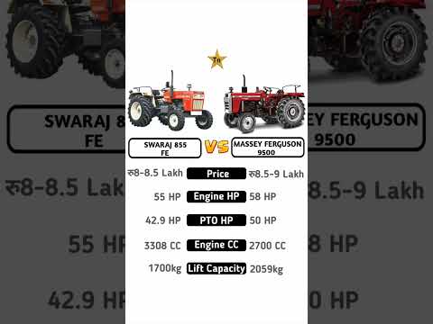Swaraj 855 Vs Massey 9500 #technnu