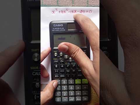 Solve cubic equations using Casio fx 991 es plus #maths #equations #shorts #casio