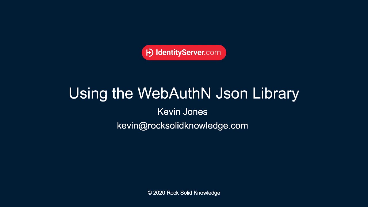 How to Use GitHub's webauthn-json Library
