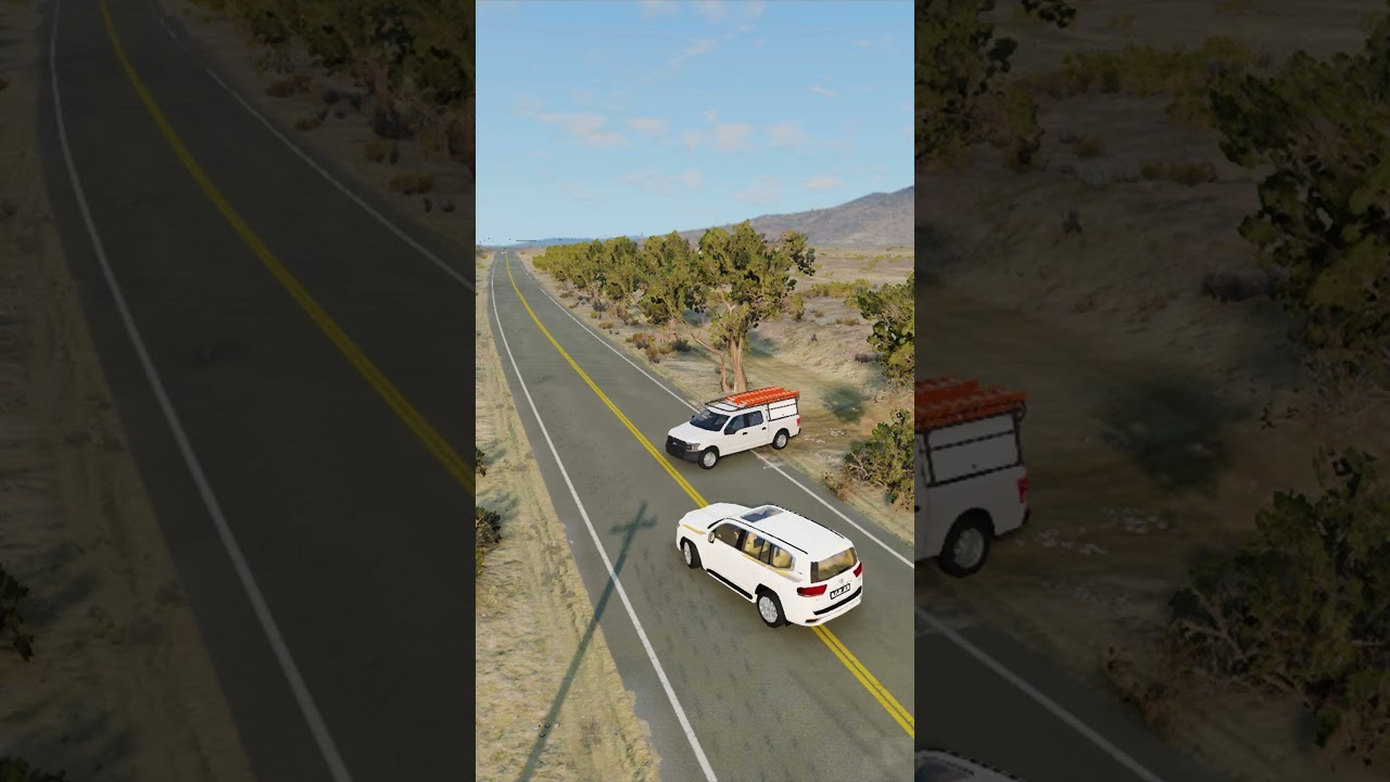 Realistic Highway Car Crashes #32