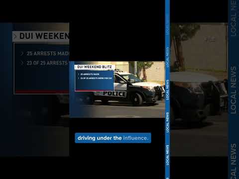 25 arrests made in latest Las Vegas weekend DUI blitz