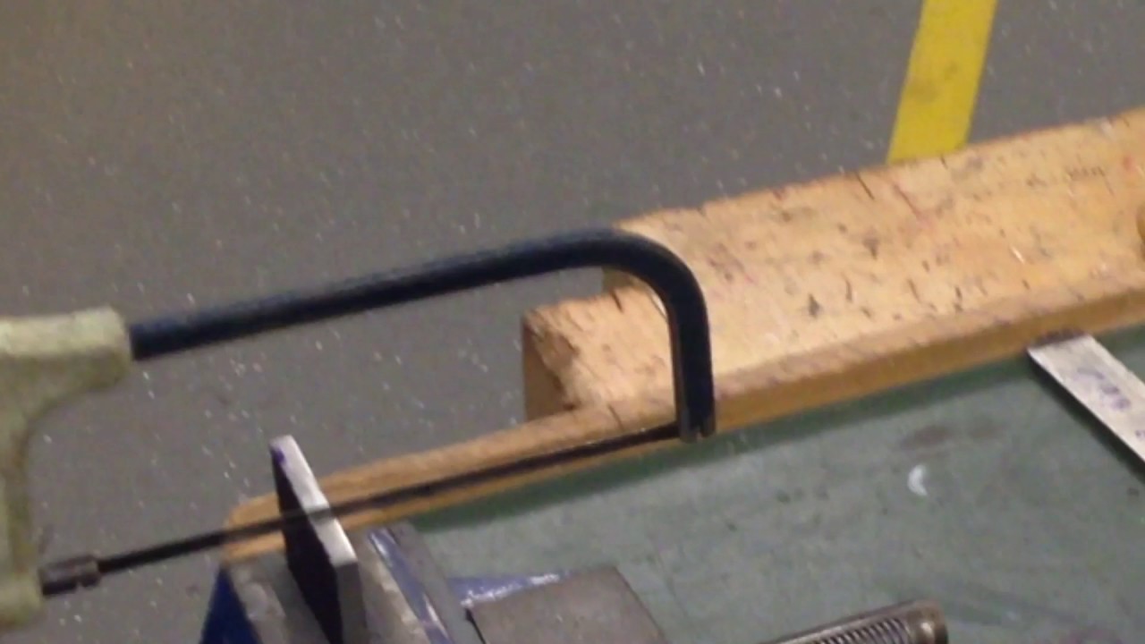 Ollys tutorial on how to use a hacksaw