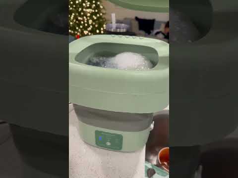 How to use Temu’s Portable & Foldable Mini Washing Machine | Carlo&Seb