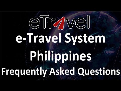 Philippines e-Travel Registration System - FAQ