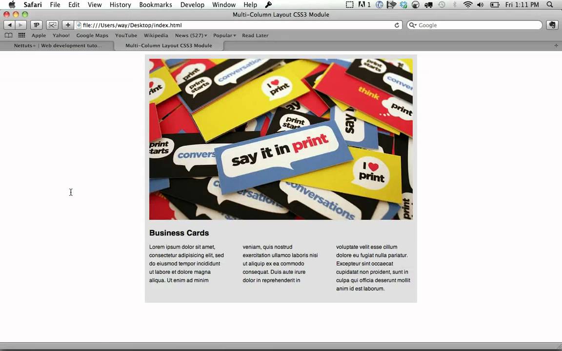Quick Tip: The Multi-Column CSS3 Module
