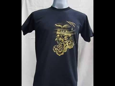 Swirling Smoke Engulfed Japanese Demon - Rocky T-Shirt - Black