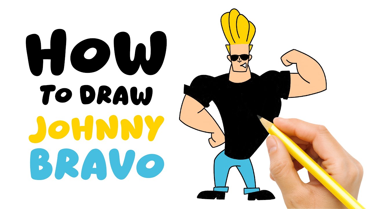 How To Draw Johnny Bravo – Easy & Fun Drawing for Kids