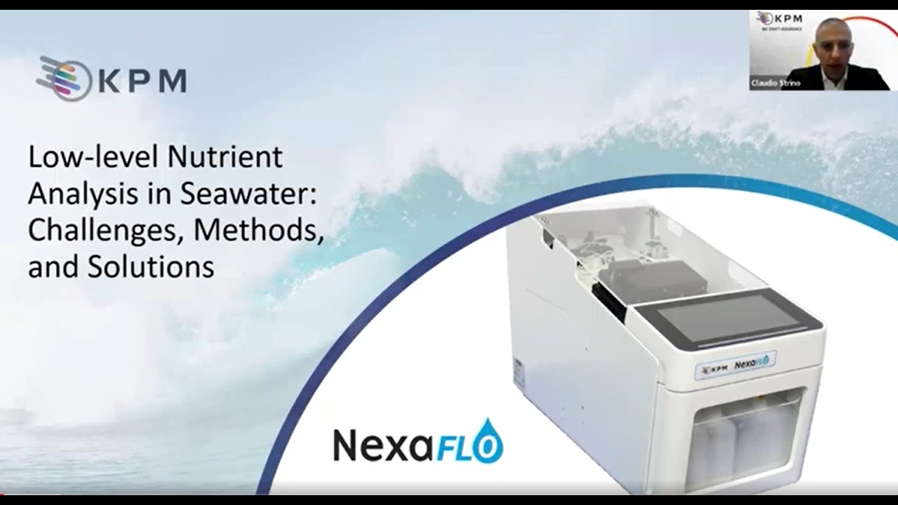 Webinar - Low level Nutrient Analysis in Seawater: Challenges, Methods and Solutions - Session 1
