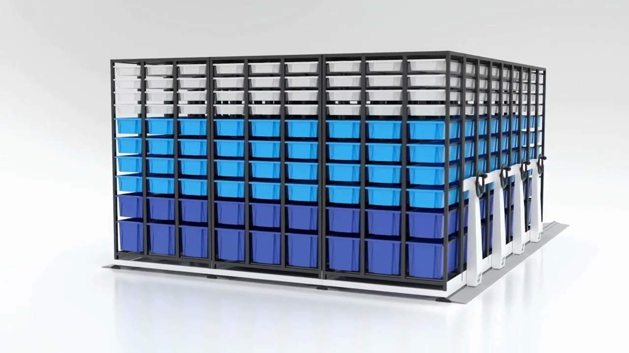 Modulab SpaceMaster 2.0 | Mobile Shelving | 3D Compression Storage