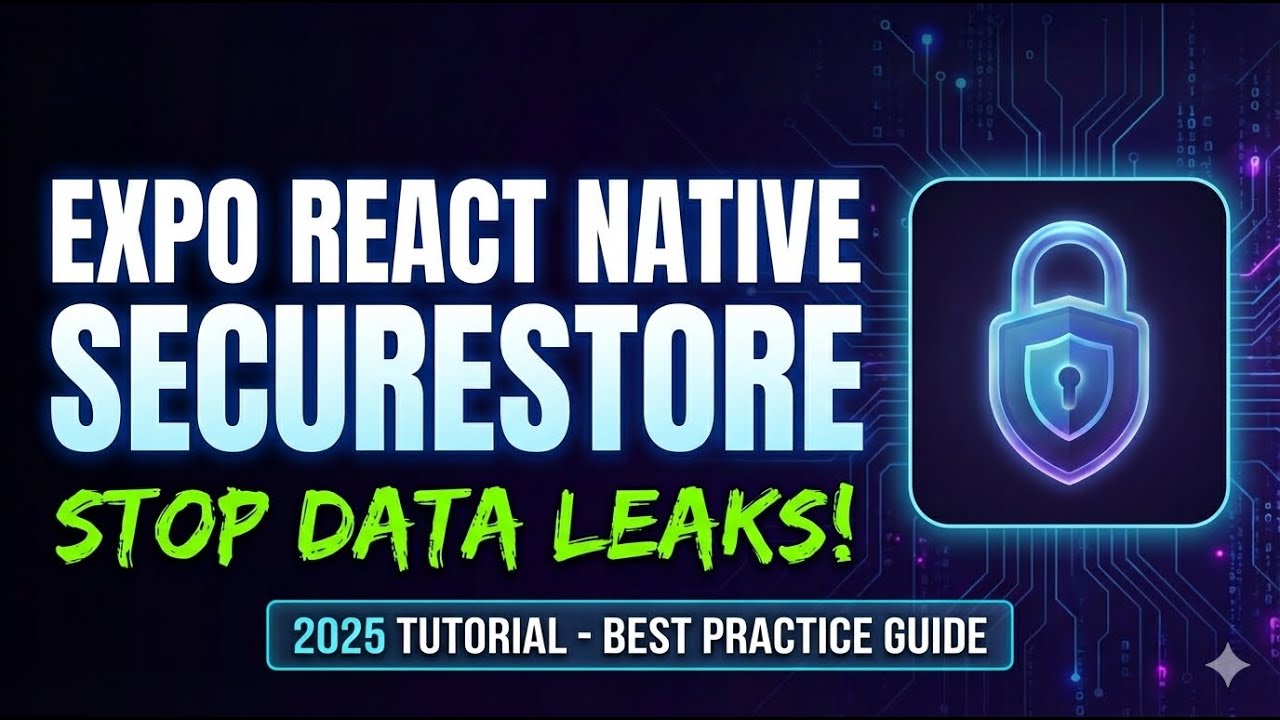 Don't Use AsyncStorage! Secure Your React Native App with Expo SecureStore | amplifyabhi