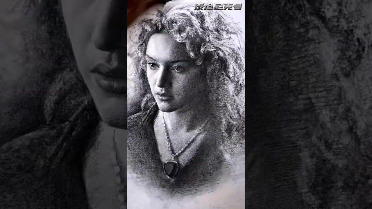 Luminous Realism in Charcoal Portrait | Art by: @la202210
