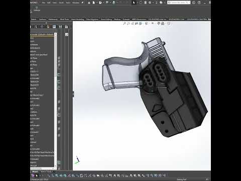 CYA Supply Co 3D Engineering - Holster in CAD