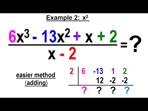 Learn Algebra Ch 50 Synthetic Division 3 of 16 Example 1 Quadratic ...