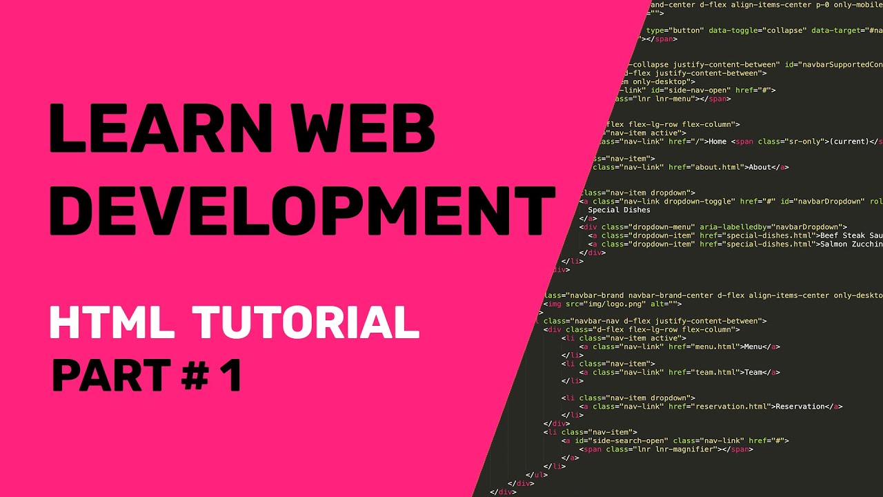HTML Tutorials For Beginners | Create A Basic HTML Web Page | How To Write HTML Code | Part 1