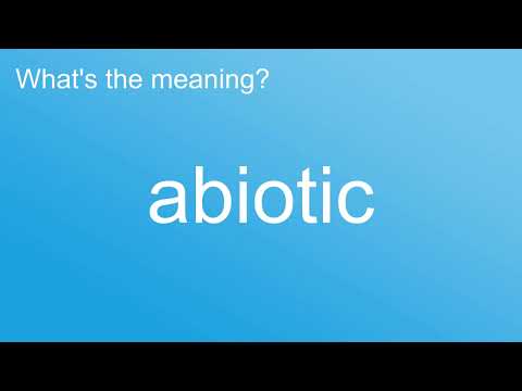What is the meaning of "Abiotic", How to pronounce? #meaning #pronunciation #Dictionary