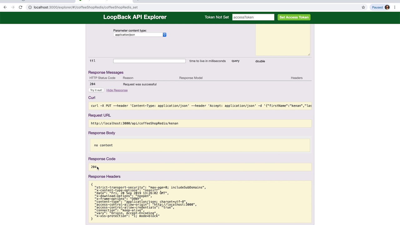 LoopBack 3 Redis Exercise