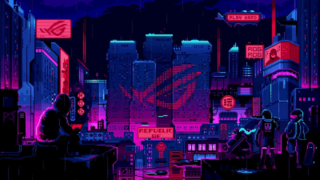 ASUS ROG :: City :: Logo :: Pixel Art