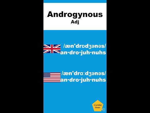 Androgynous meaning pronunciation and synonyms #Shorts