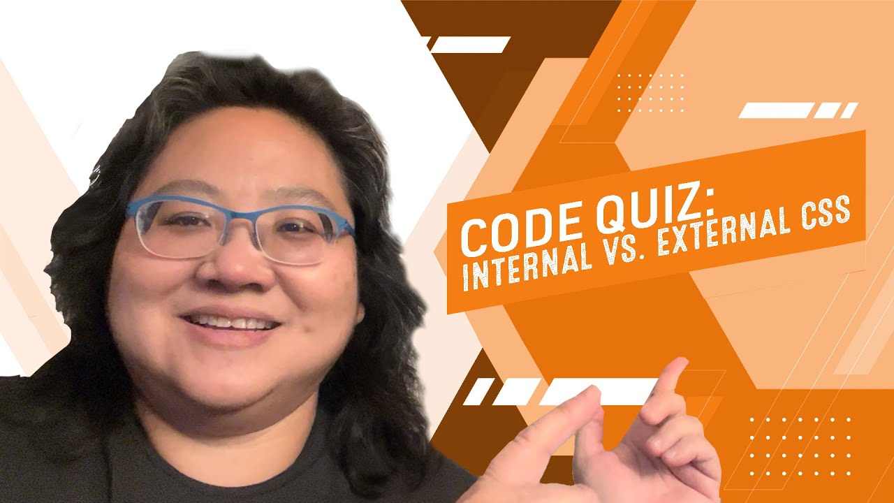 Coding for Beginners: Code Quiz #59— Internal vs External CSS