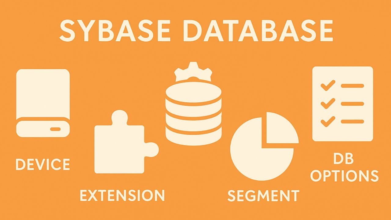 Sybase Device, DB Creation, Extension, Segment and DB Options