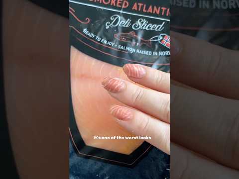 Salmon nails? Sushi nails? Raw fish nails? Whatever it is I should put it back into my brain