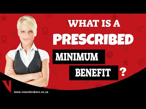 What is a prescribed minimum benefit? - What is a PMB?