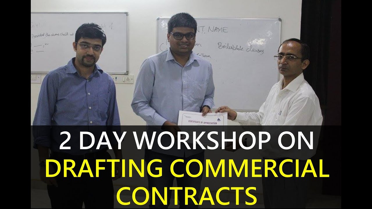 2 day workshop on Drafting Commercial Contracts