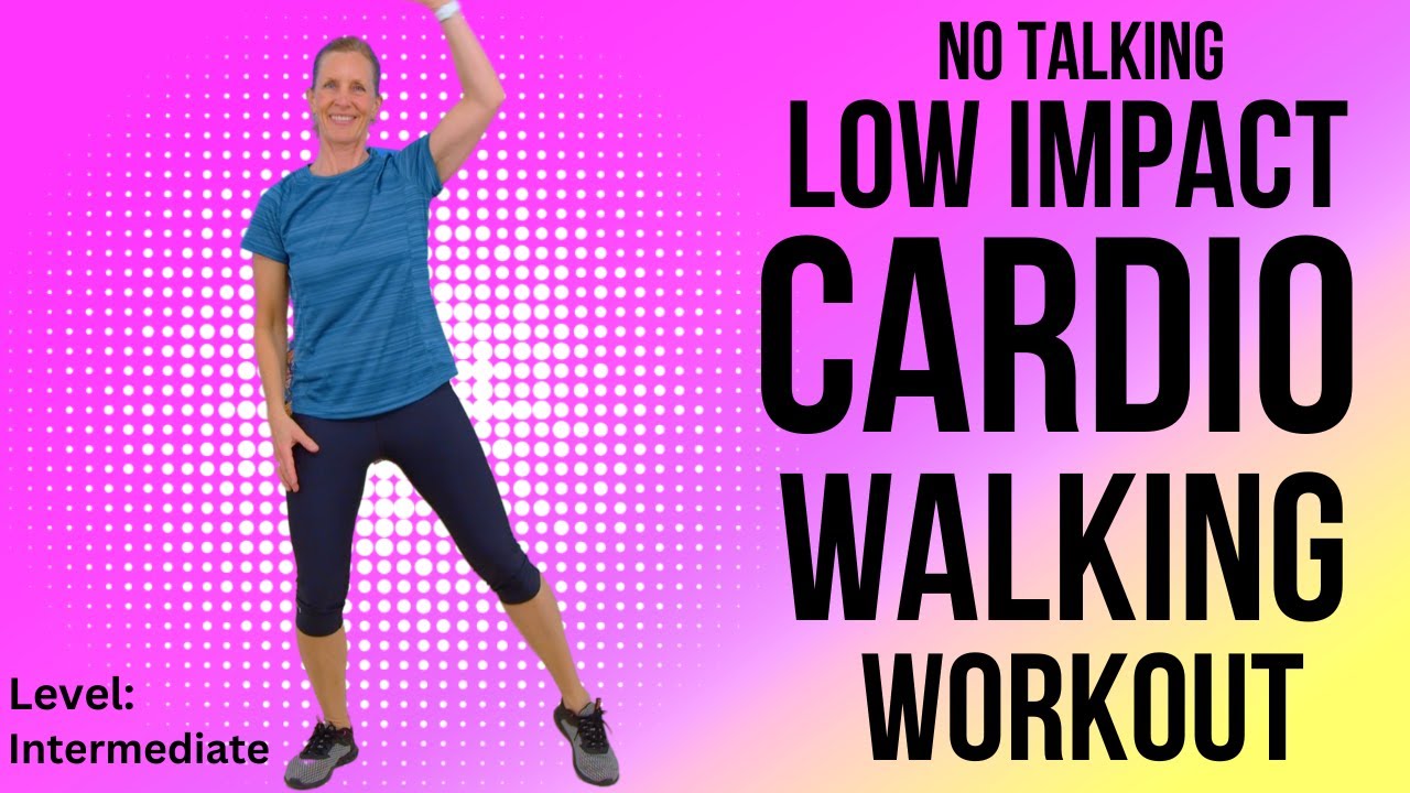 25 minute Low Impact Cardio Walk at Home Workout | No squats, no jumping, no floor