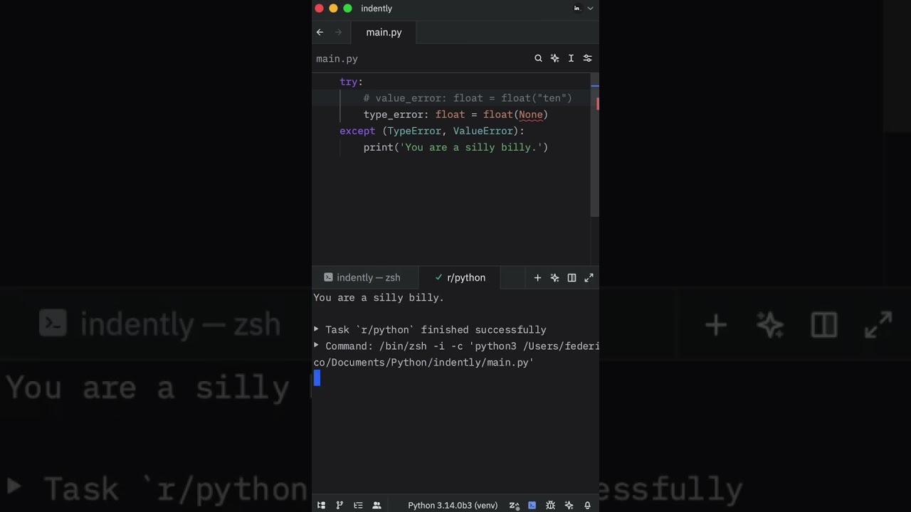 Python 3.14 made THIS simple #coding #learnpython #python