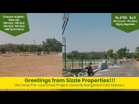 Sizzle Properties bangalore East Mandur property