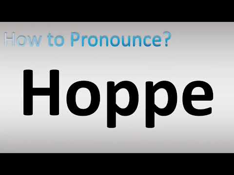 How to Pronounce Hoppe