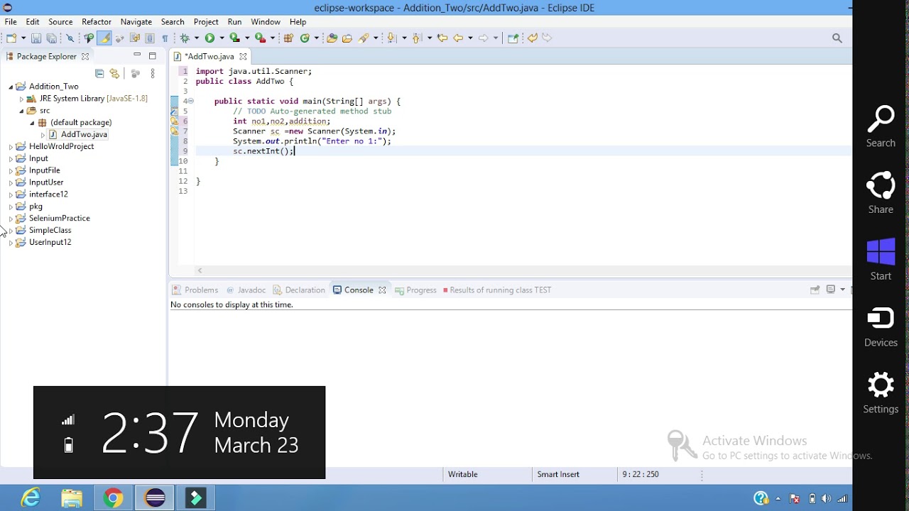 session5_accept Integer input from console in JAVA