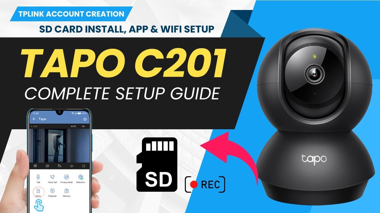 How to Set Up TP-Link Tapo C201 Indoor Camera: Wi-Fi, SD Card & App Setup Guide #tapoc201