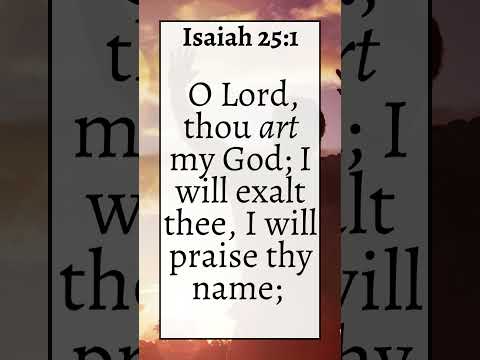 Bible Verse | Isaiah 25:1 (KJV)