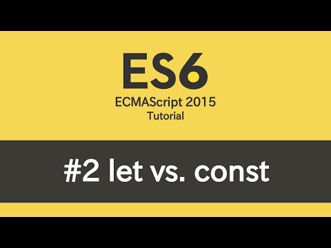 Learn ES6 Tutorial 2 Let vs Const Scope and Hoisting - Mind Luster