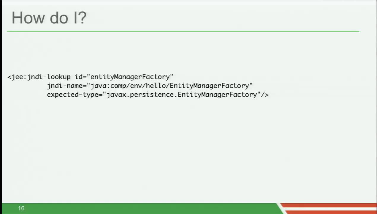 Java EE Services for Spring Applications