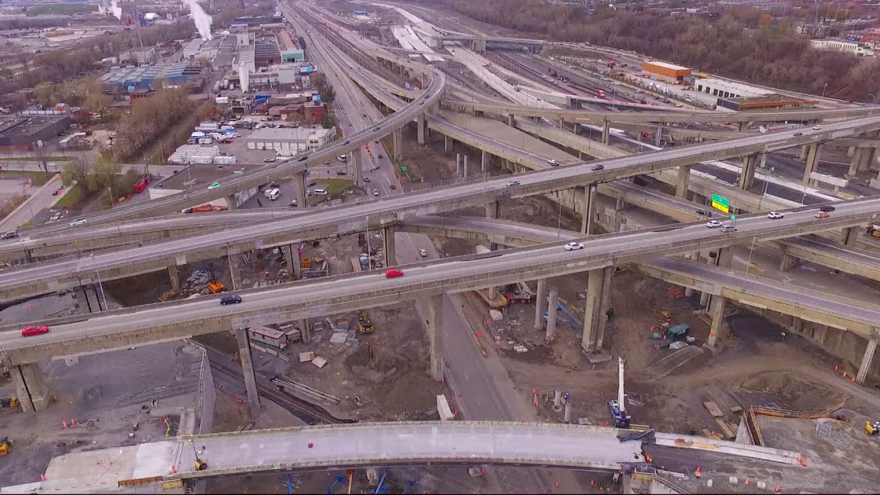 Turcot Interchange time lapse