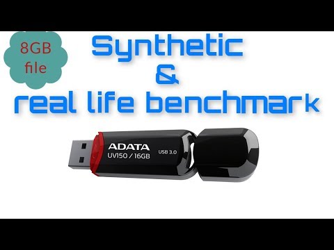 rd #297 16GB ADATA UV150 USB 3 0 Synthetic and Real life benchmark with 8GB file