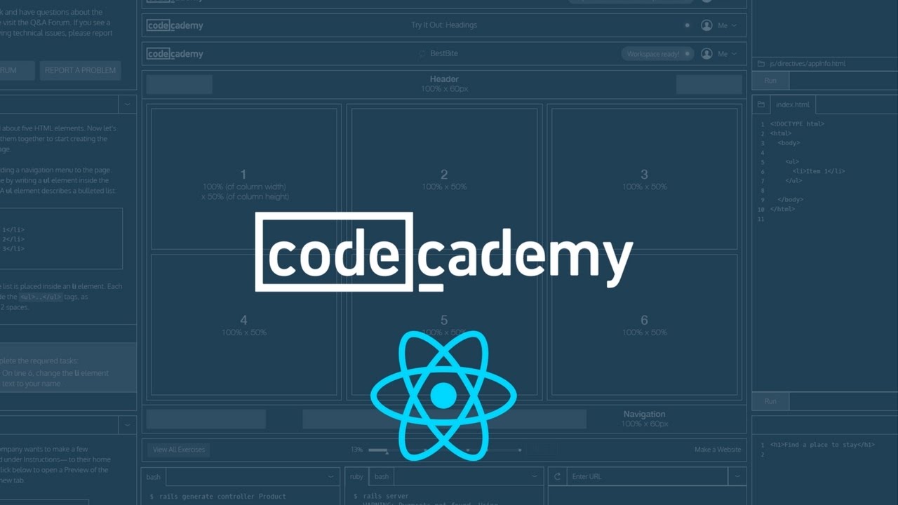 CodeCademy Tutorial: Introduction to ReactJS - Part 1