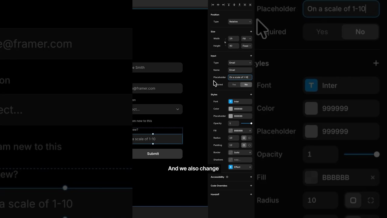 HOW TO: create conditional from fields in @framer