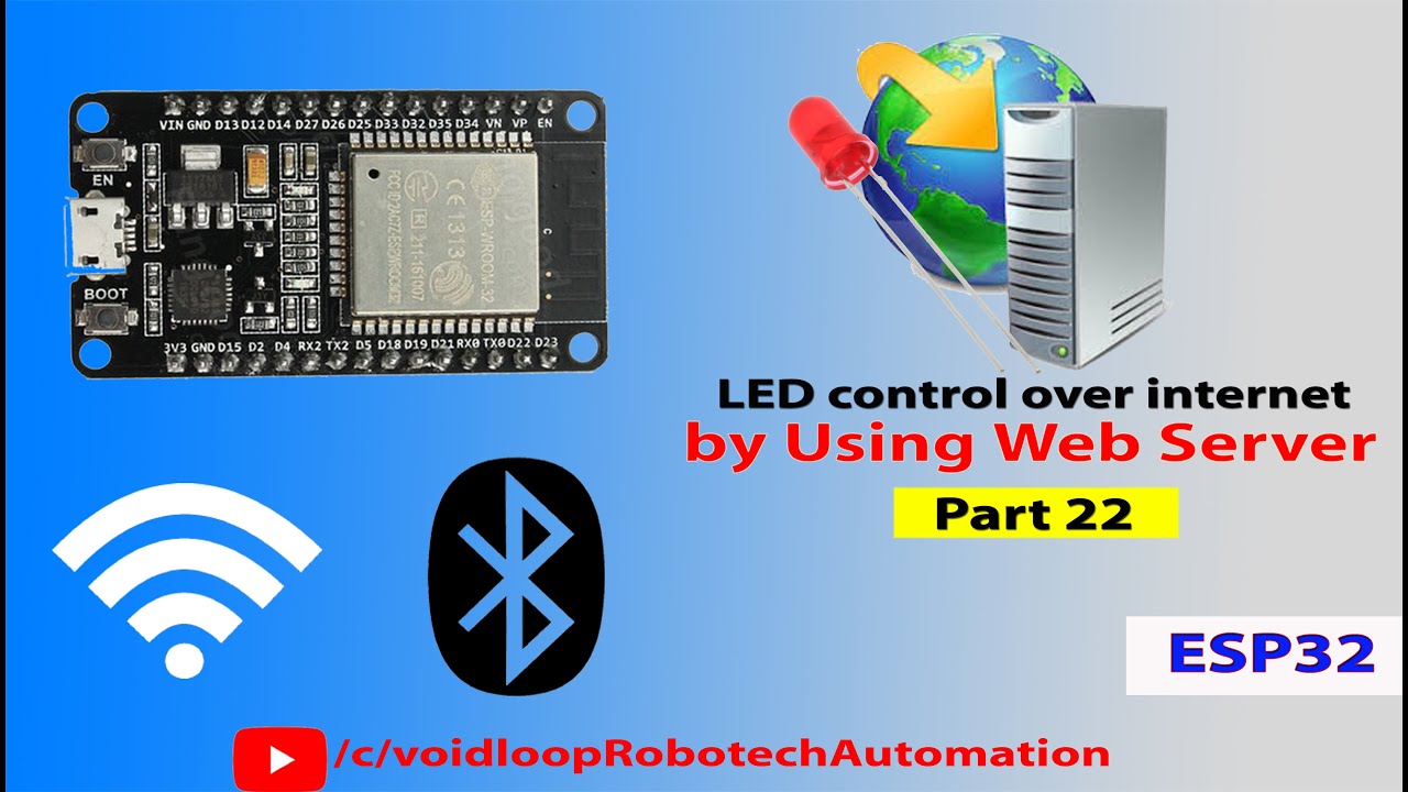 22 LED Control by Web Server with ESP32