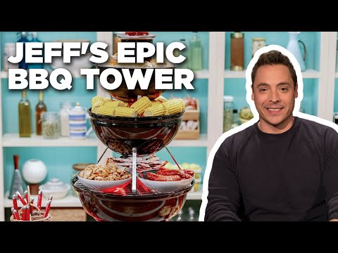 Jeff Mauro's Epic BBQ Tower | The Kitchen | Food Network