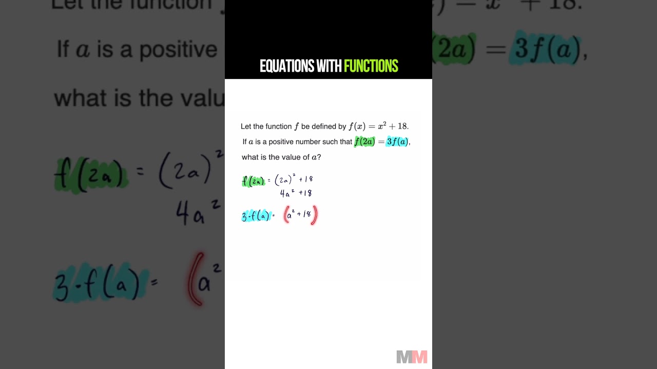 Lots of mistakes can happen with this FUNCTION equation